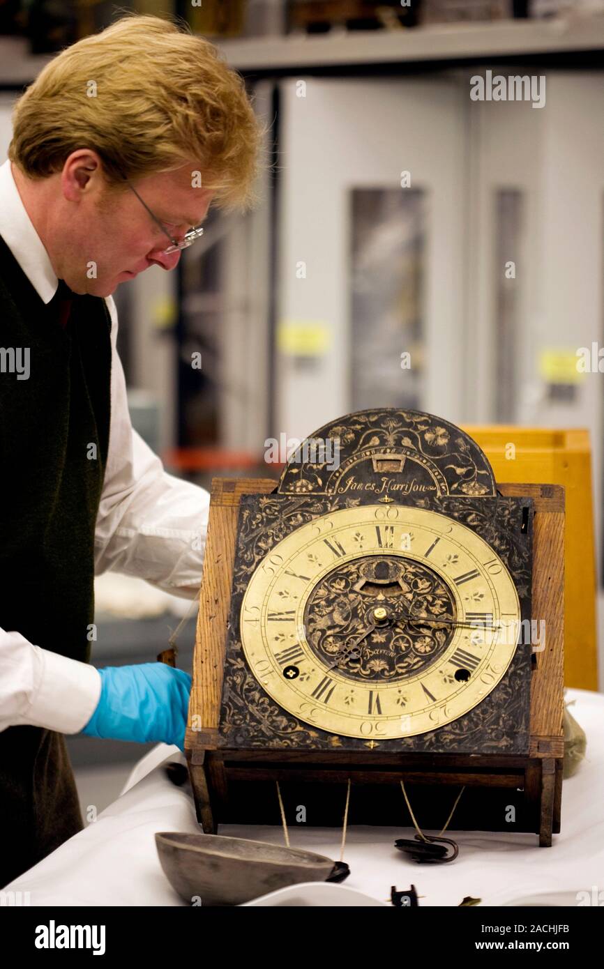 Harrison's Precision Pendulum Clock 2 being dismantled by a clock ...
