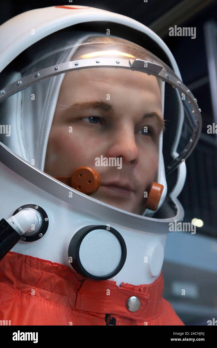 Yuri Gagarin (1934-1968), Soviet cosmonaut and first human in space, in ...
