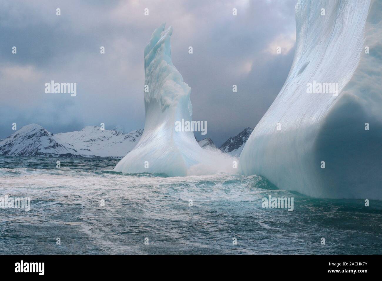 Iceberg. Icebergs are large chunks of ice that break away from the ...