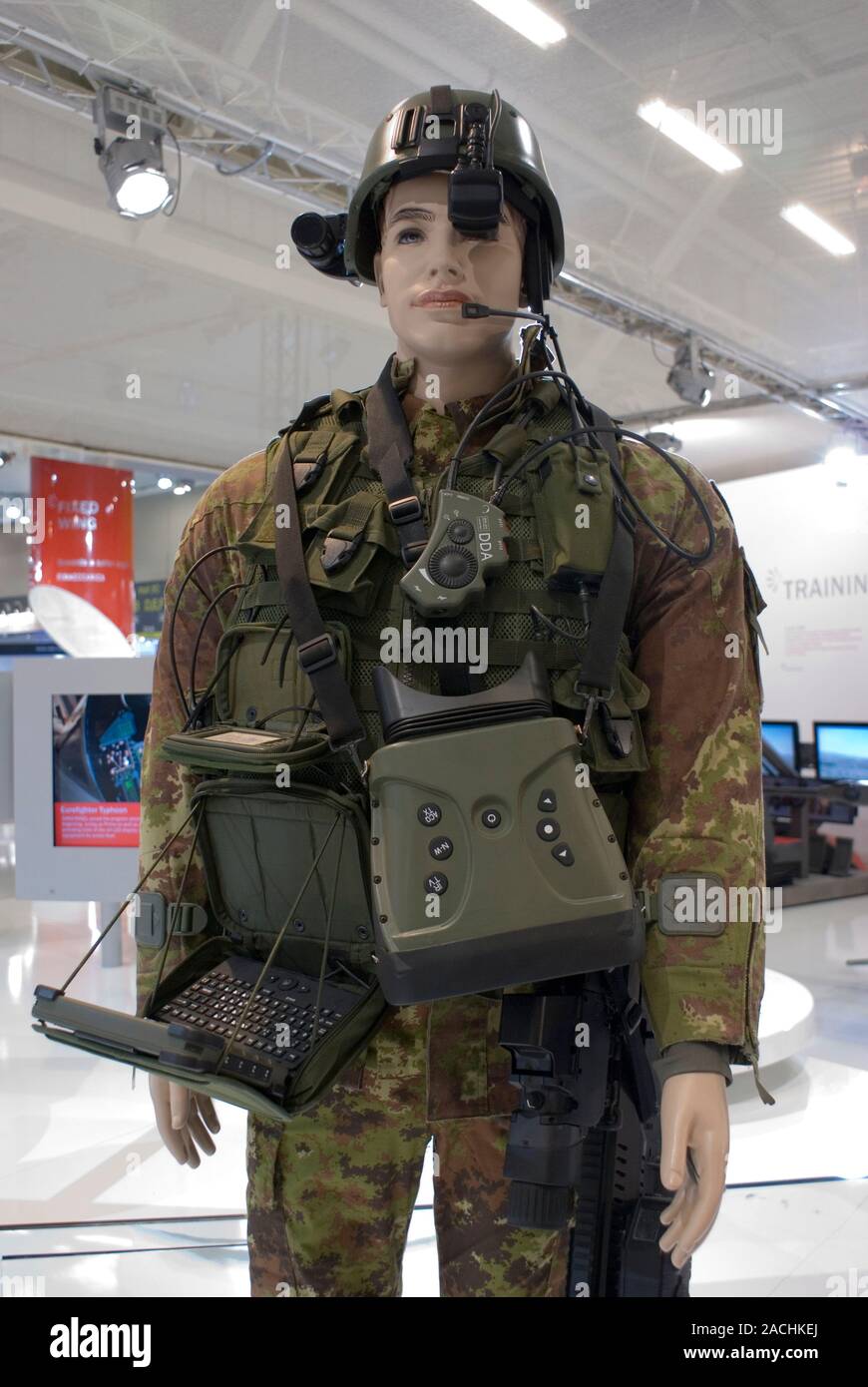 A dummy modelling some of the technology available for the modern-day ...