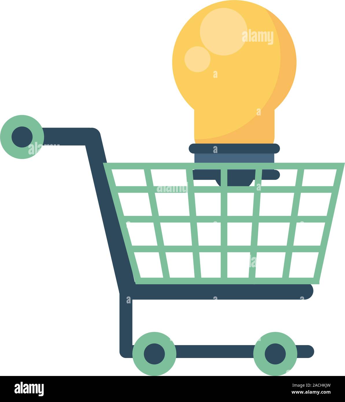 Electric shopping cart Stock Vector Images - Alamy