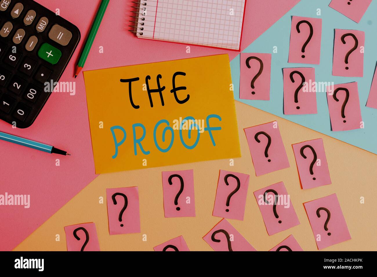 Conceptual hand writing showing The Proof. Concept meaning Evidence by ...