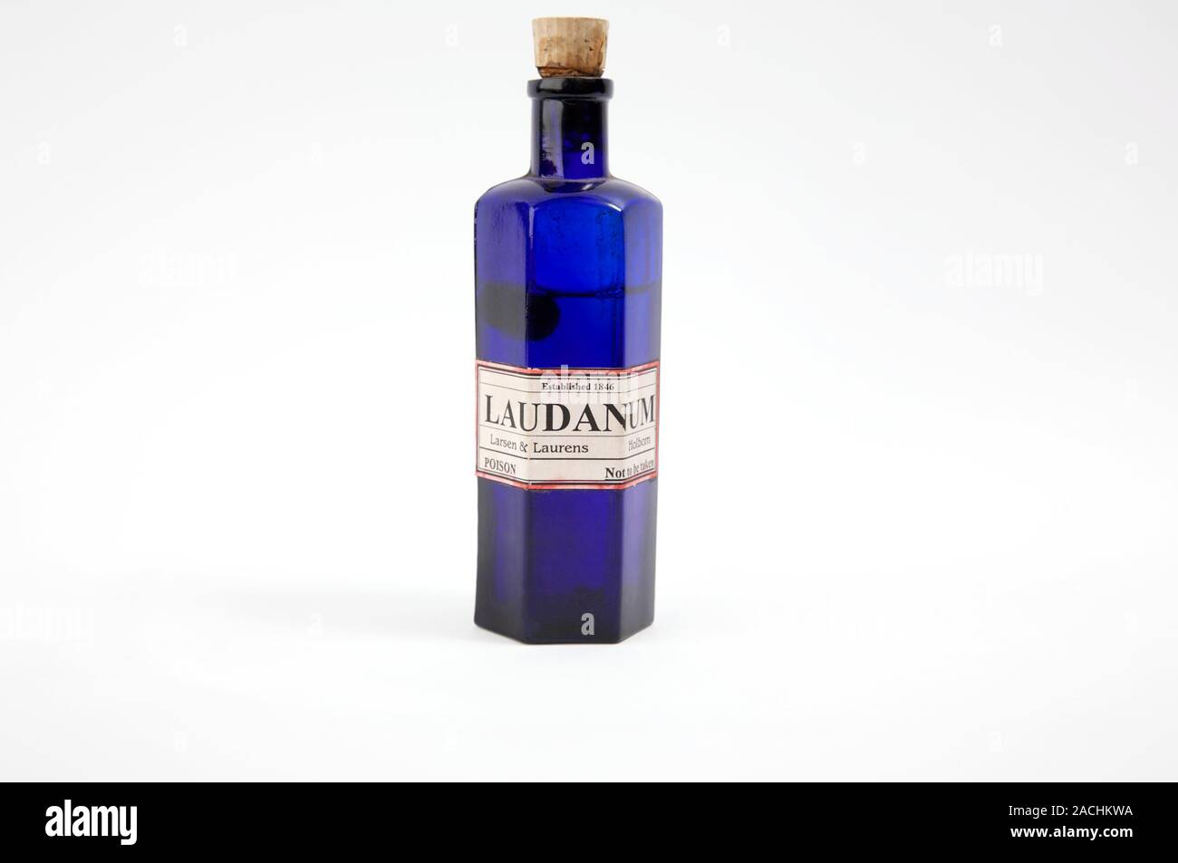 Antique laudanum bottle Stock Photo - Alamy