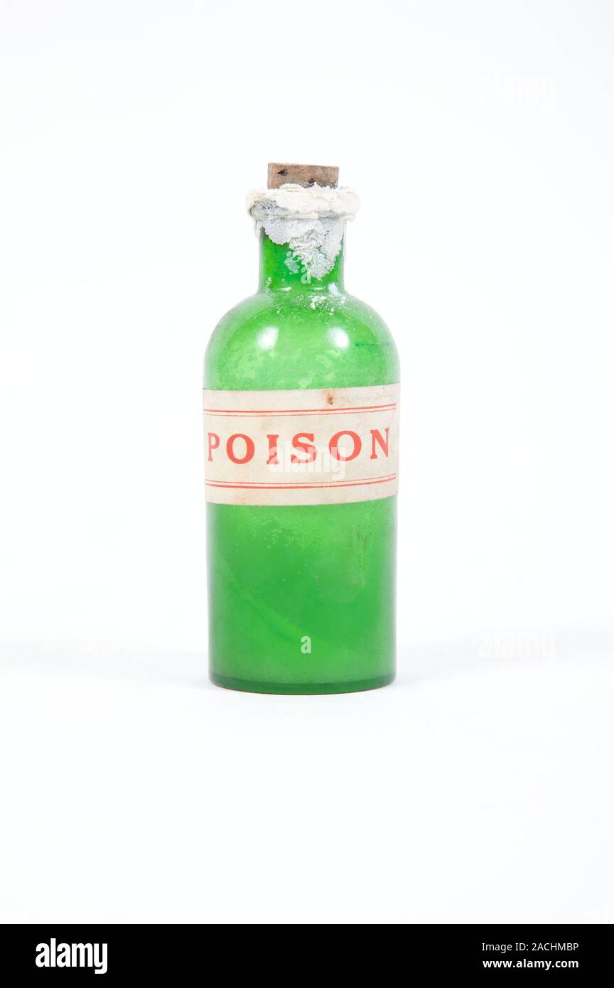 Antique poison bottle Stock Photo - Alamy