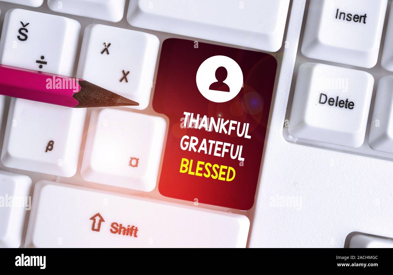 Thankful keyboard hi-res stock photography and images - Alamy