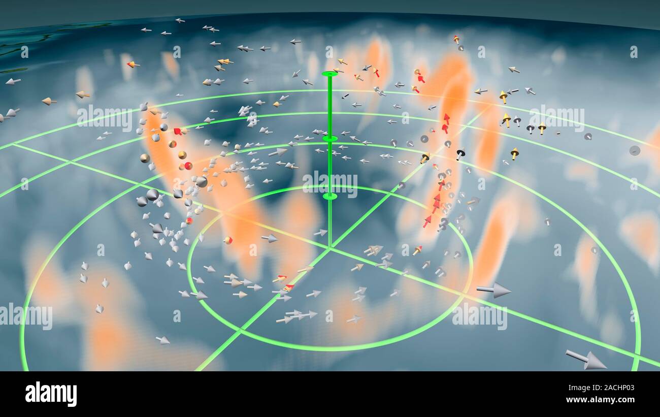 Hurricane simulation. This screenshot is from the award-winning ...