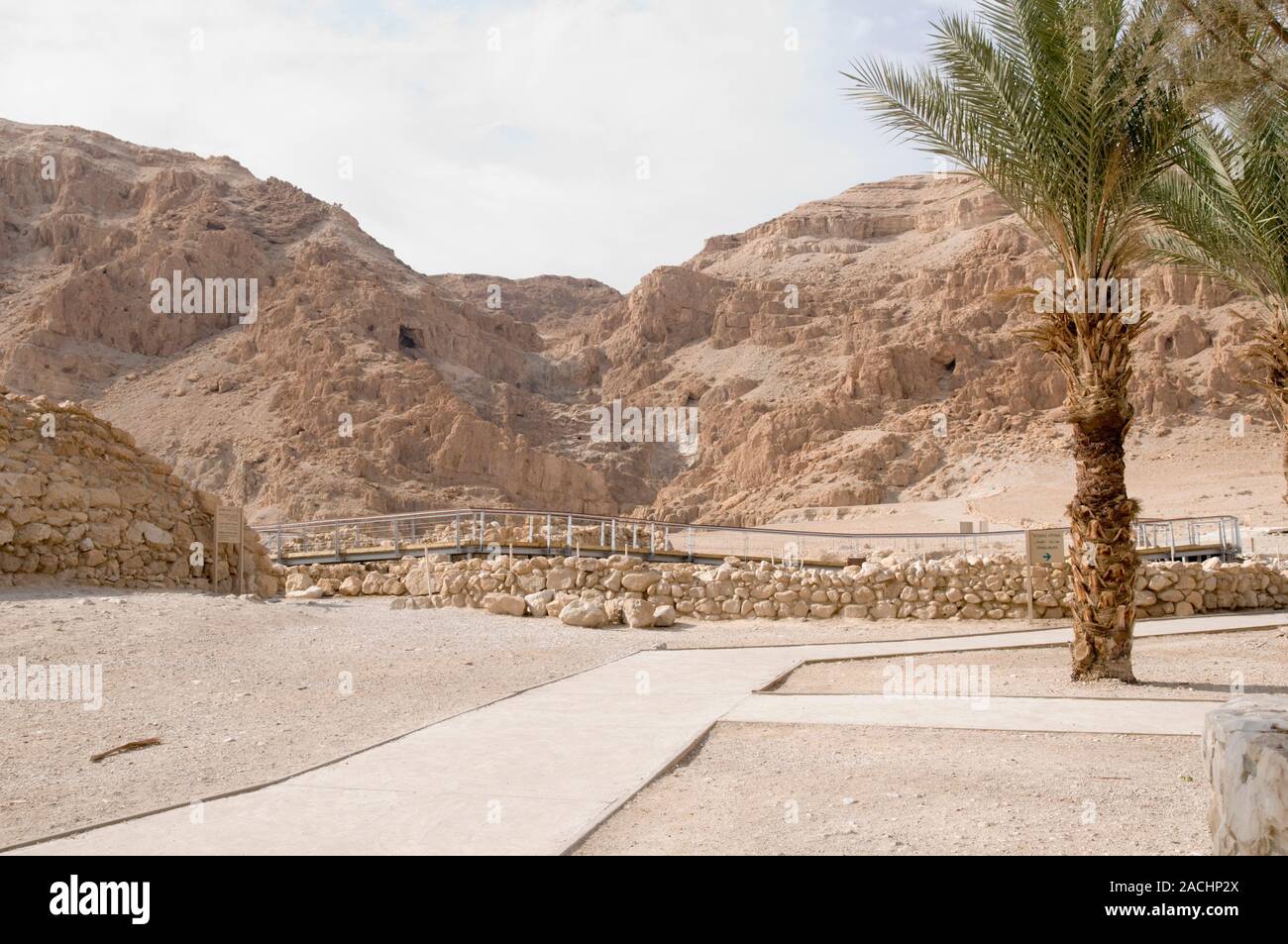 Archaeological site of Qumran, where the Dead Sea scrolls were found in ...
