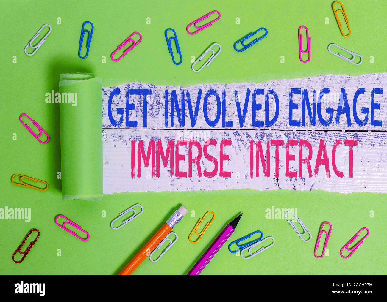 Conceptual hand writing showing Get Involved Engage Immerse Interact ...