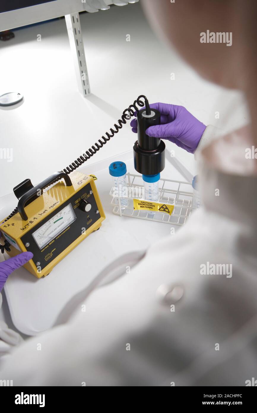 Geiger Counter in use on a desk in a lab Stock Photo - Alamy