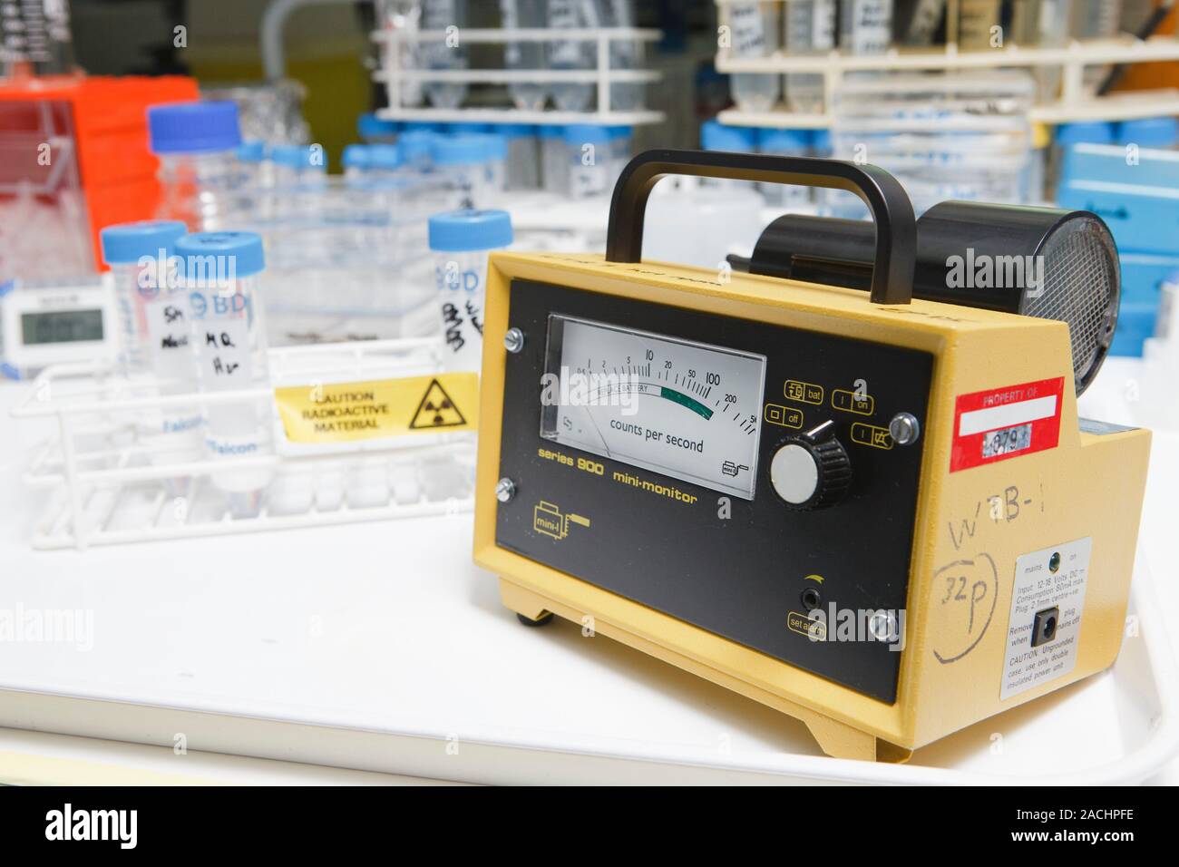 Geiger Counter on a desk in a lab Stock Photo - Alamy