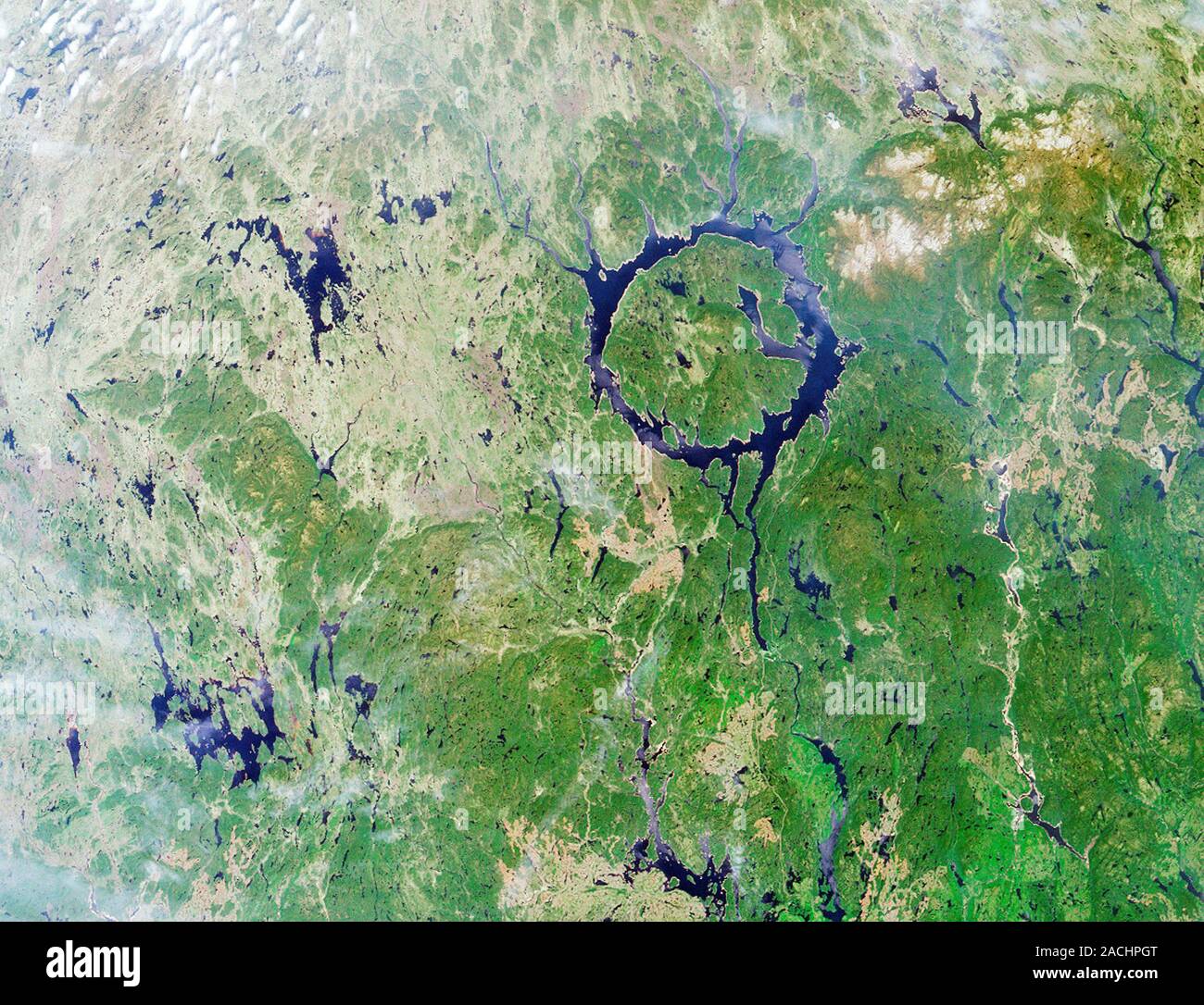 Manicouagan Crater Map The Eye Of Quebec: Before/after