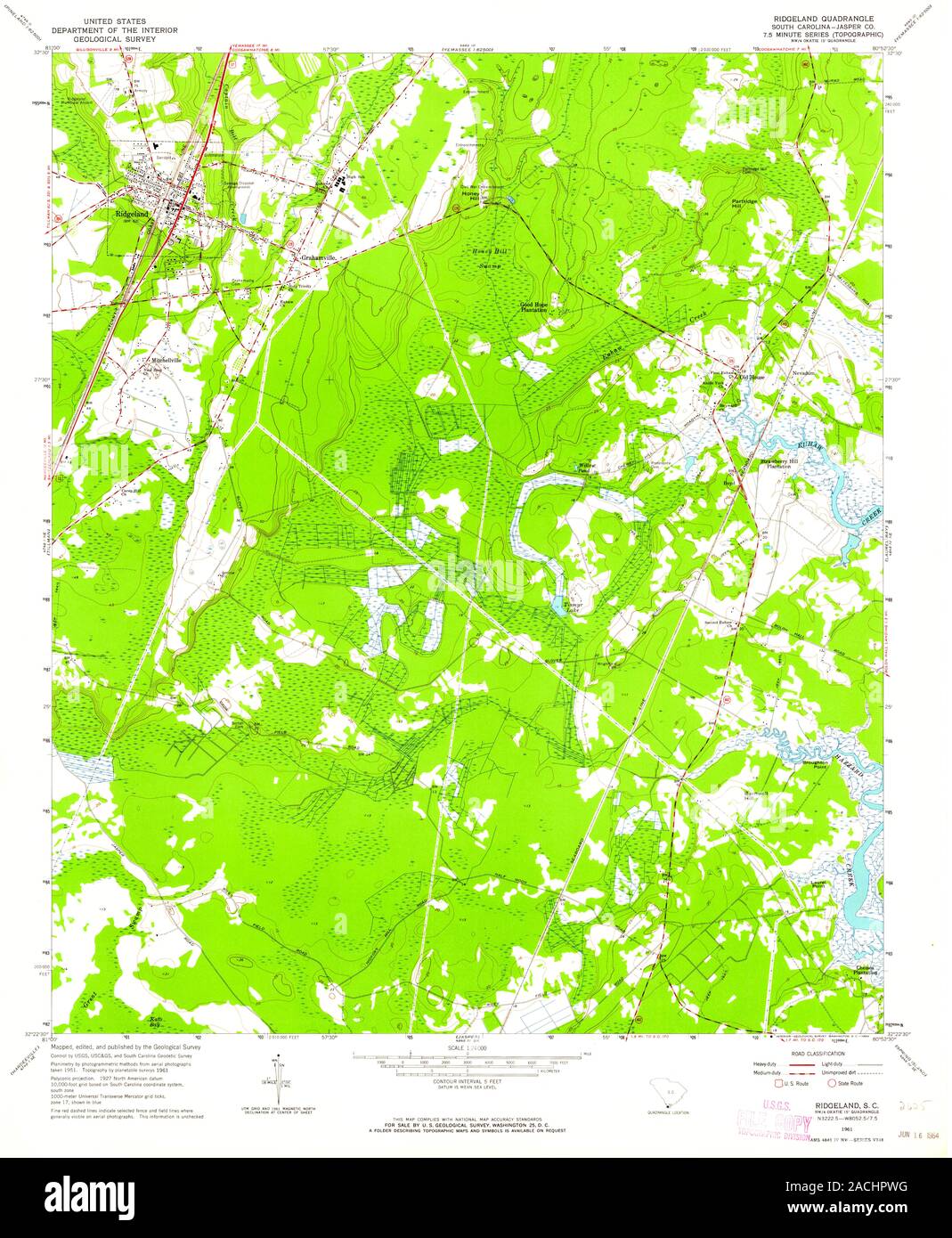 Map of ridgeland hi-res stock photography and images - Alamy