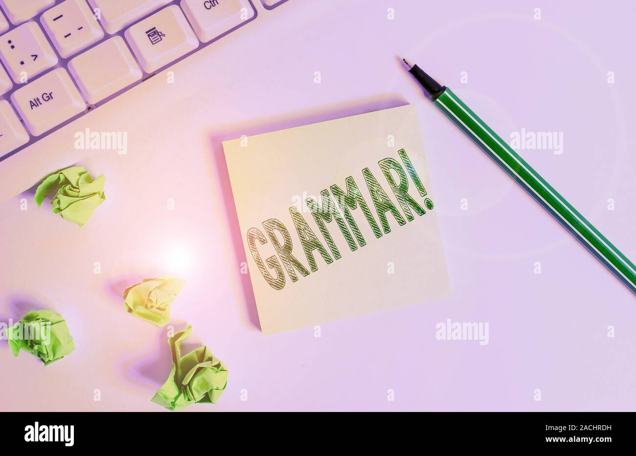 Conceptual hand writing showing Grammar. Concept meaning whole system ...