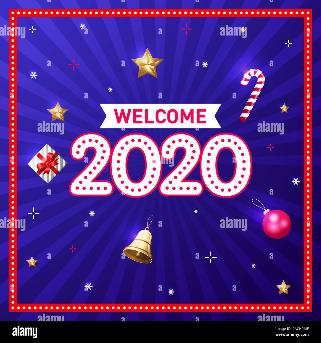 Welcome 2020 Logo Design, Sticker, Concept, Card, Template, Icon ...