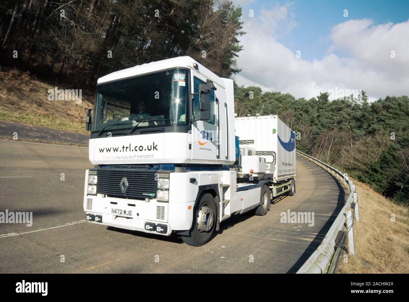 Traffic Speed Deflectometer (TSD) in use at the UK's Transport Research ...