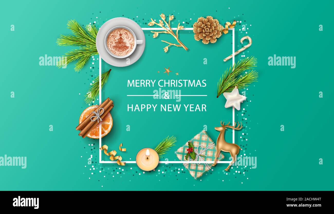 Christmas Holiday Frame Stock Vector Image & Art - Alamy