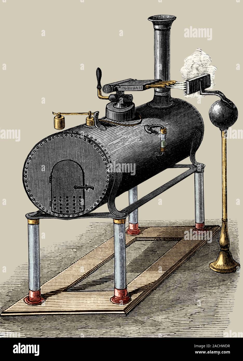 Sir William Armstrong's hydro-electric machine invented in the mid 19th ...