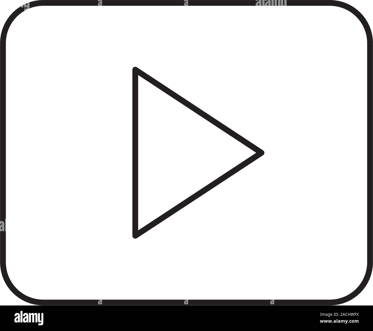 button play symbol line style icon Stock Vector Image & Art - Alamy