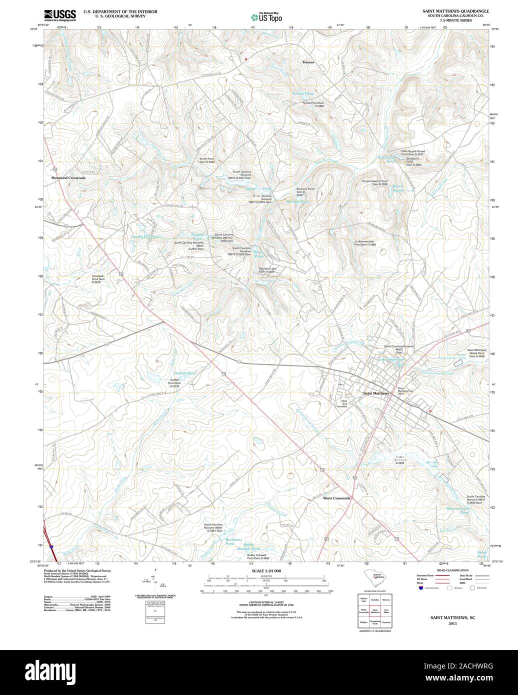 Map of matthews hi-res stock photography and images - Alamy