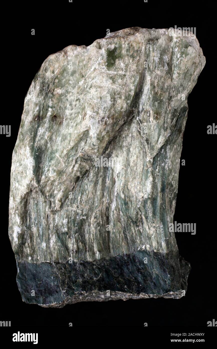 Talc mineral sample. This mineral is a hydrated magnesium silicate ...