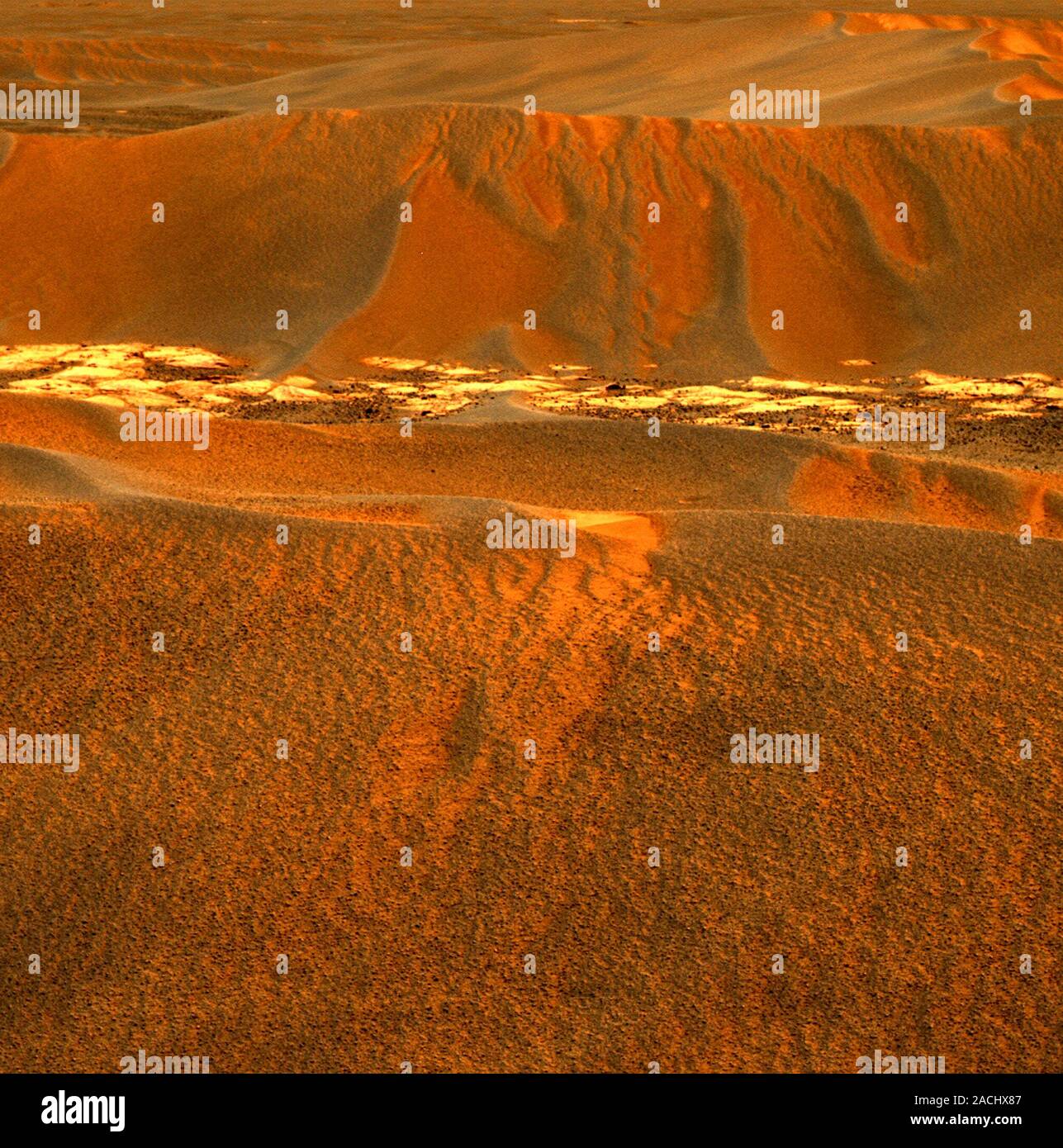 Martian surface. True colour image from the panoramic camera on NASA's ...