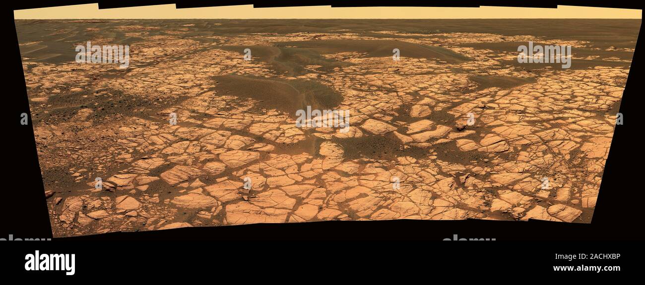 Martian surface. True colour image from the panoramic camera on NASA's ...