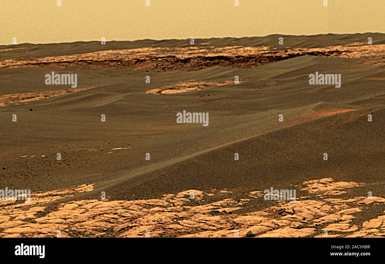 Martian surface. True colour image from the panoramic camera on NASA's ...