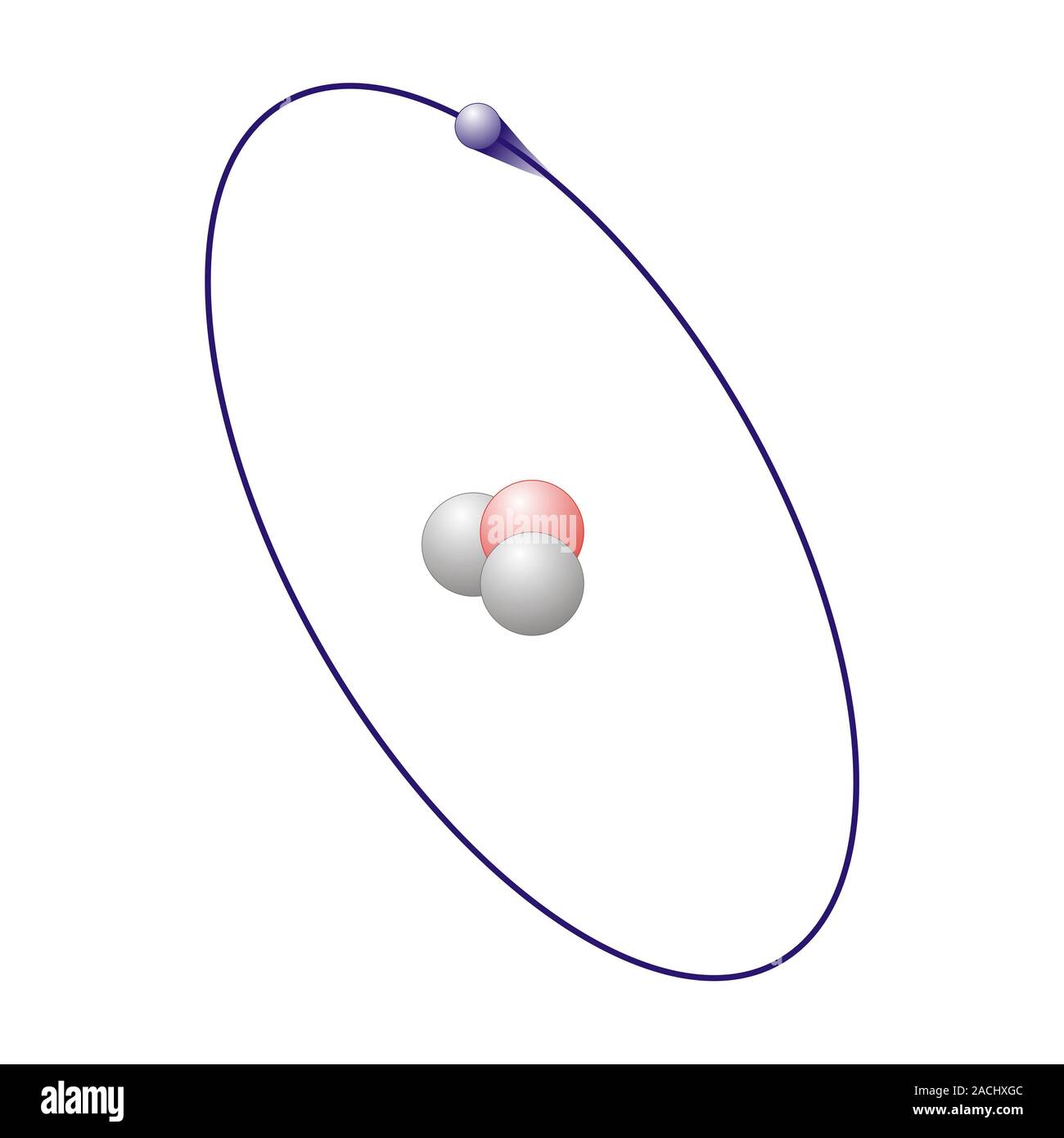Tritium. Atomic model of tritium a radioactive isotope of hydrogen ...