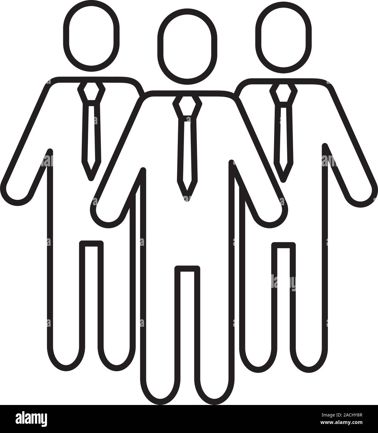 team work avatars silhouettes icons Stock Vector Image & Art - Alamy