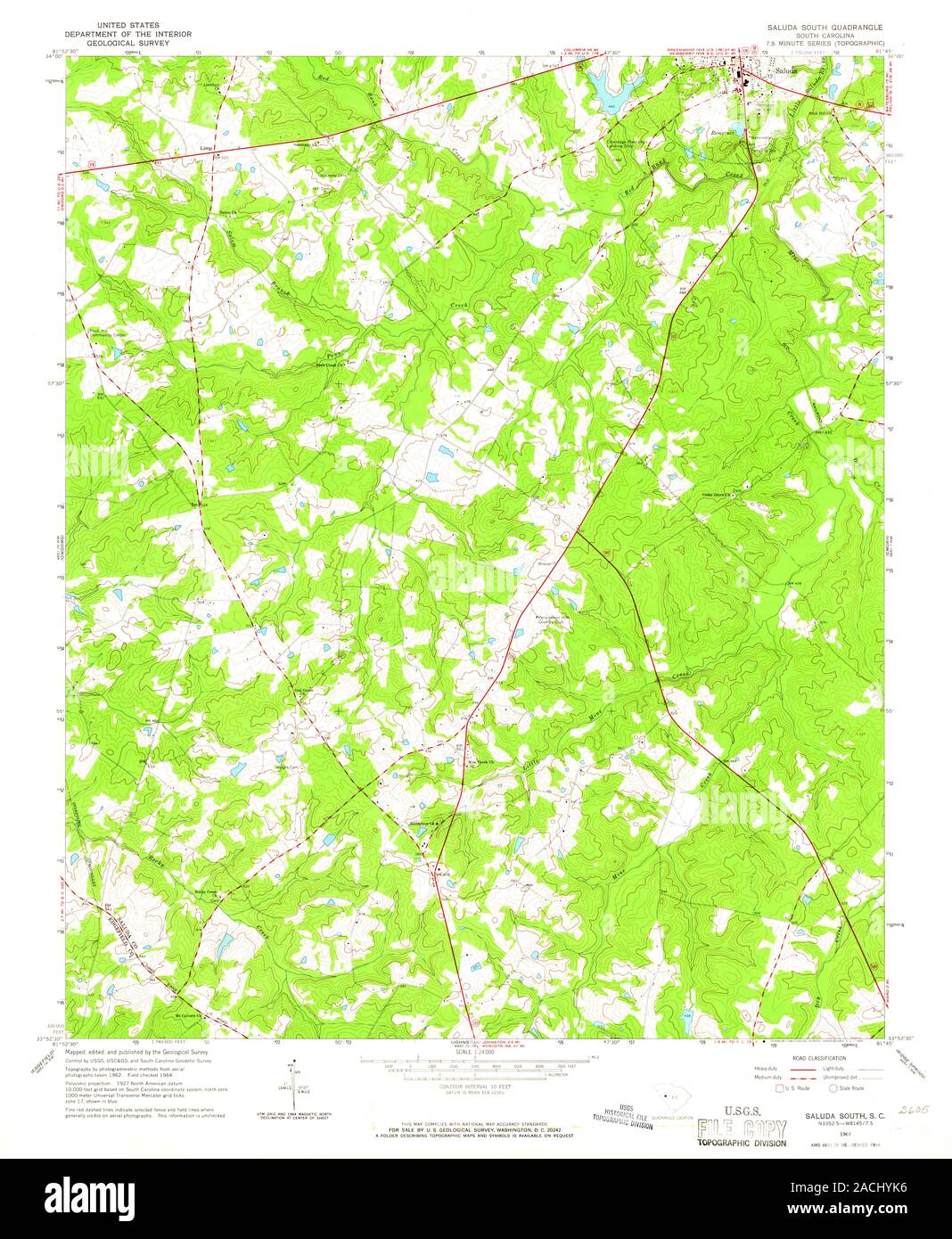 Map of saluda hi-res stock photography and images - Alamy