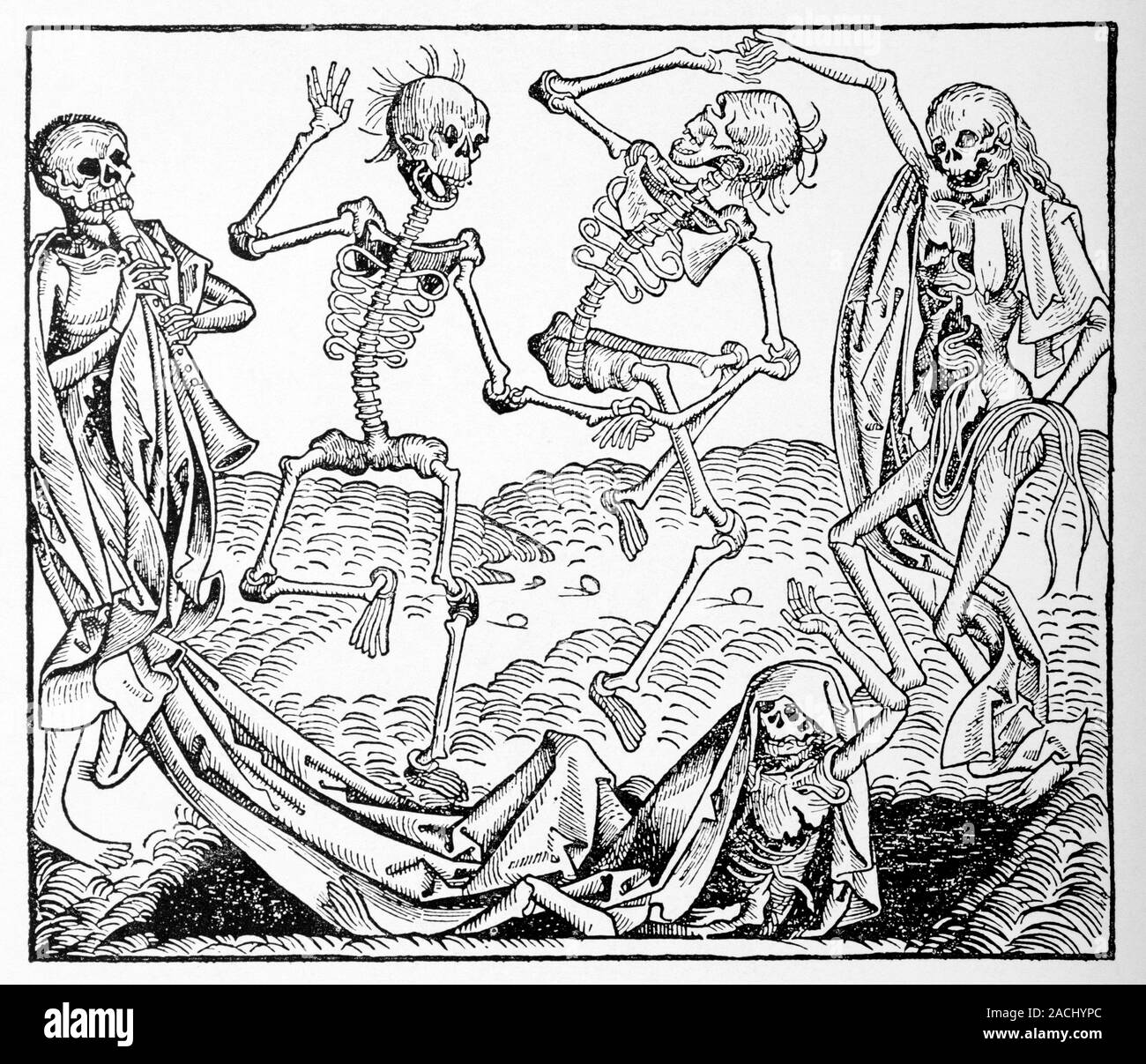The Dance of Death (1493). This artwork, by the German painter Michael ...