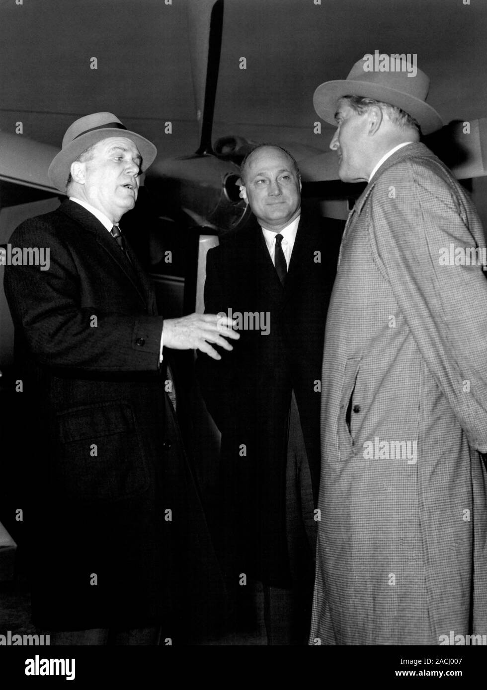 James Webb (left) and Wernher von Braun (right) of NASA. US public ...