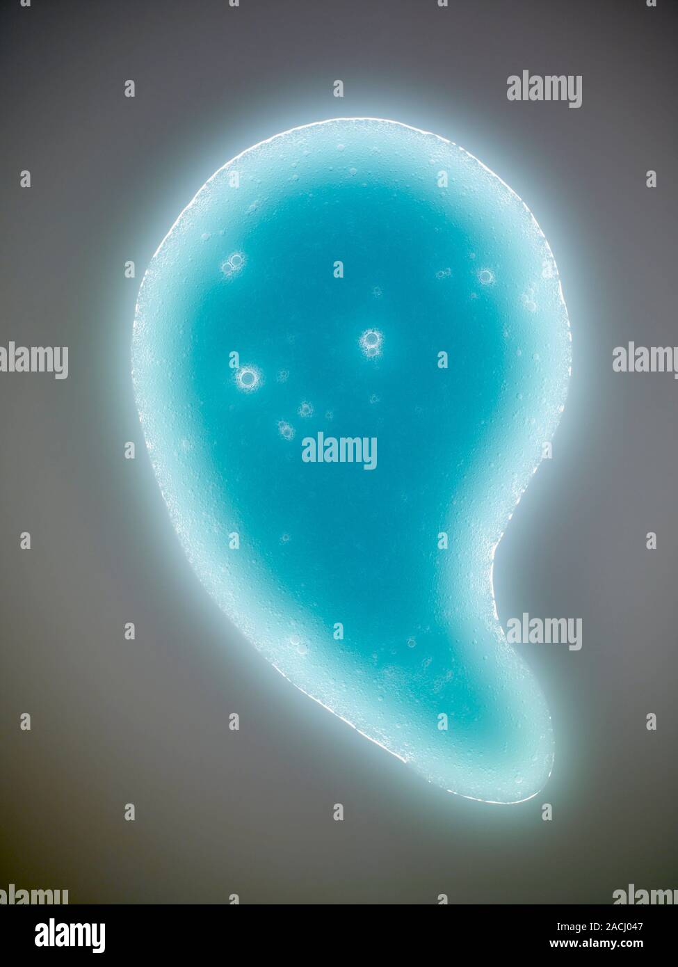 Liquid soap. Drop of liquid soap on a perspex background Stock Photo ...