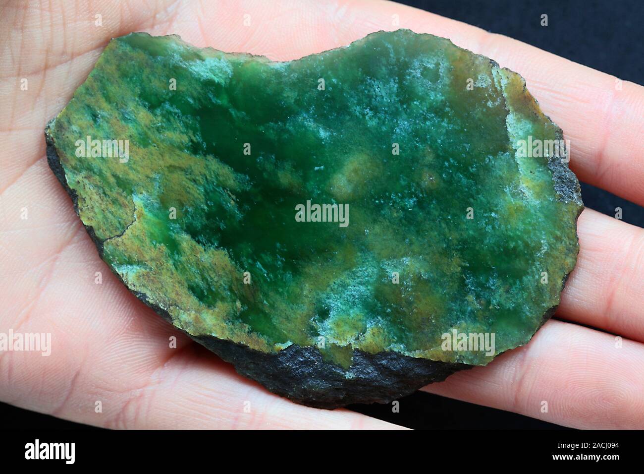 Nephrite crystals. Nephrite is one of two mineral species known as jade ...