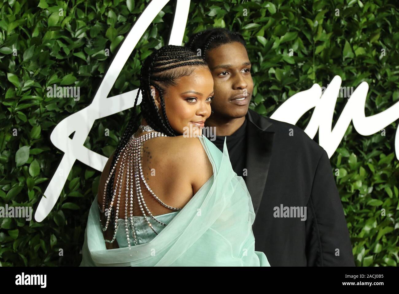 Rihanna and ASAP Rocky, The Fashion Awards 2019, Royal Albert Hall ...