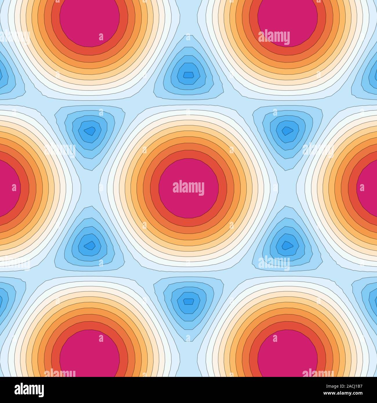 Computer artwork of an energy contour plot of the electronic band ...