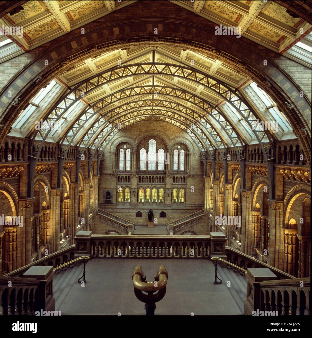 The Central Hall of the Natural History Museum, London, UK. This is in ...