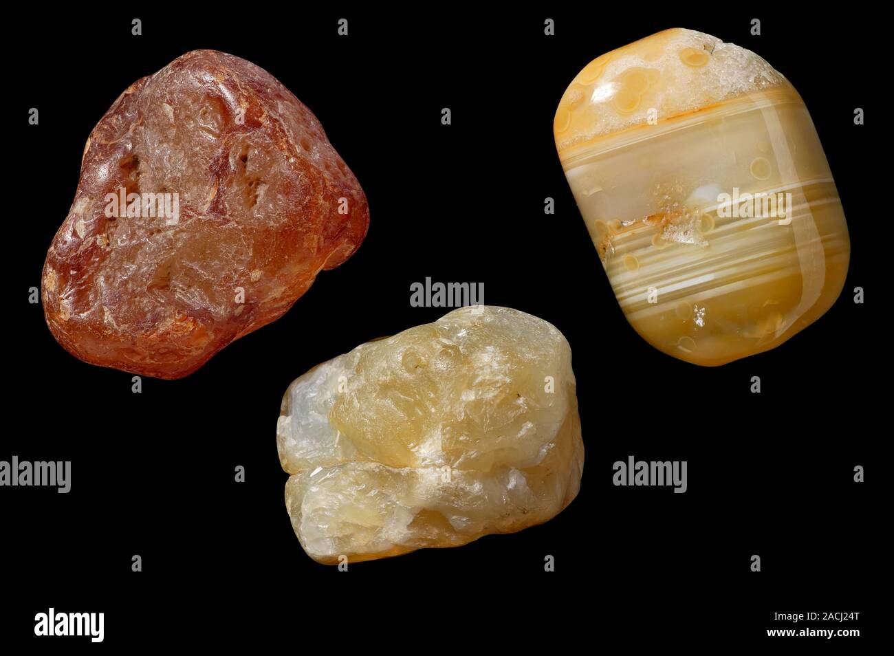 Oregon Beach agates. Agate is an aggregate of different forms of silica ...
