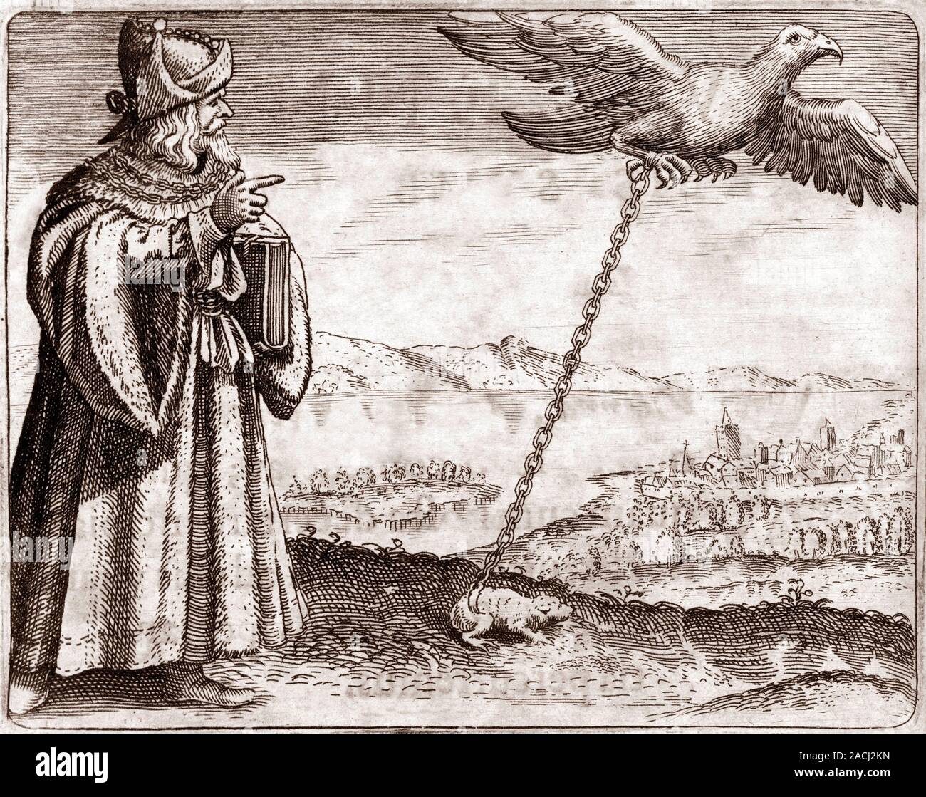 Avicenna (980-1037), Persian physician and philosopher. Here he is seen ...