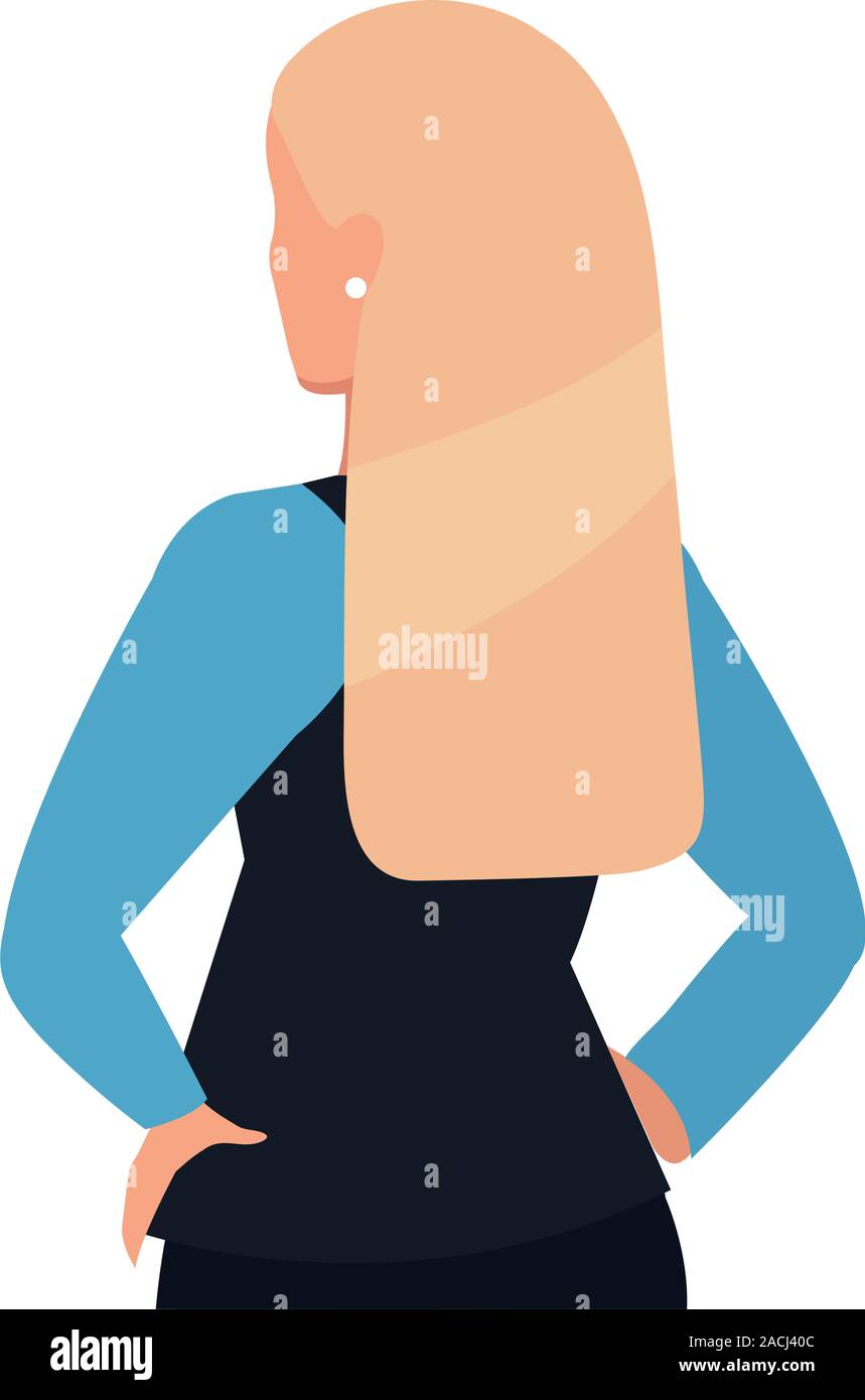 back business woman elegant avatar character Stock Vector Image & Art ...