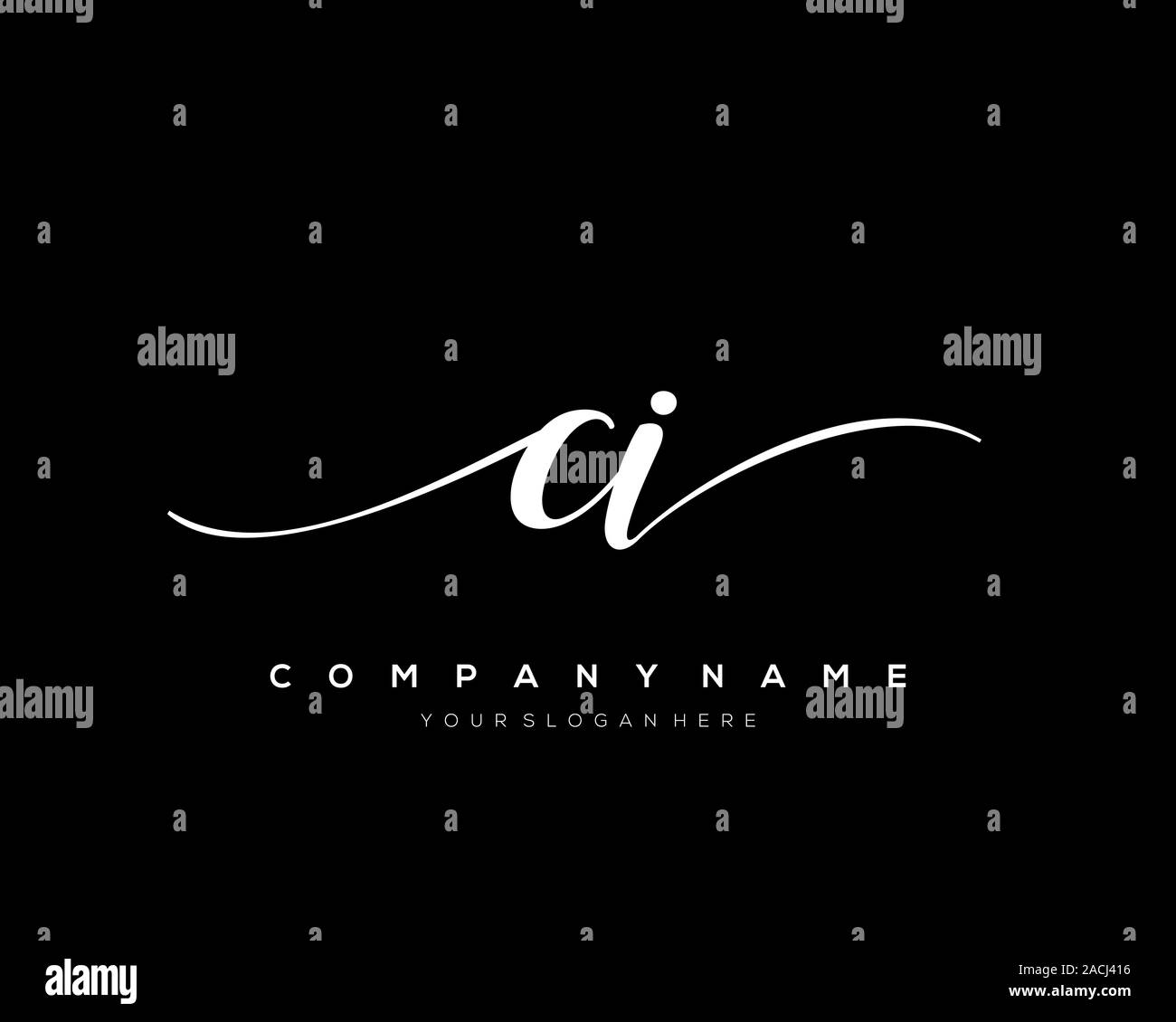 CI Letter initial handwriting logo vector Stock Vector Image & Art - Alamy CI Letter initial handwriting logo vector Stock Vector Image & Art - Alamy