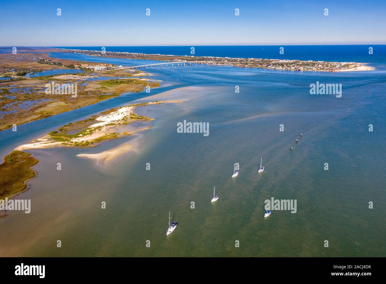Aerial view of st augustine hi-res stock photography and images - Alamy
