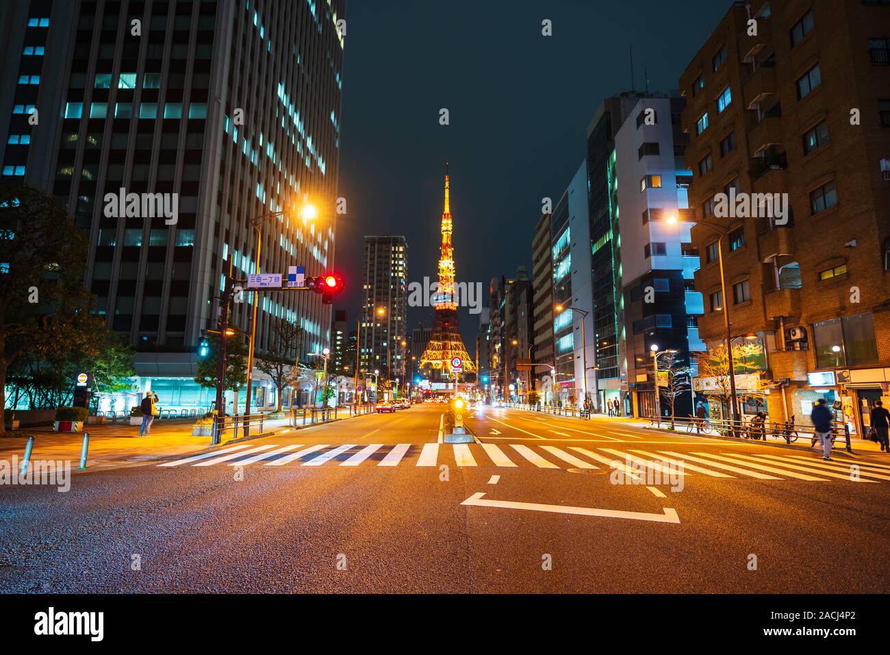 city life and traffic in Tokyo at night, Japan Stock Photo - Alamy