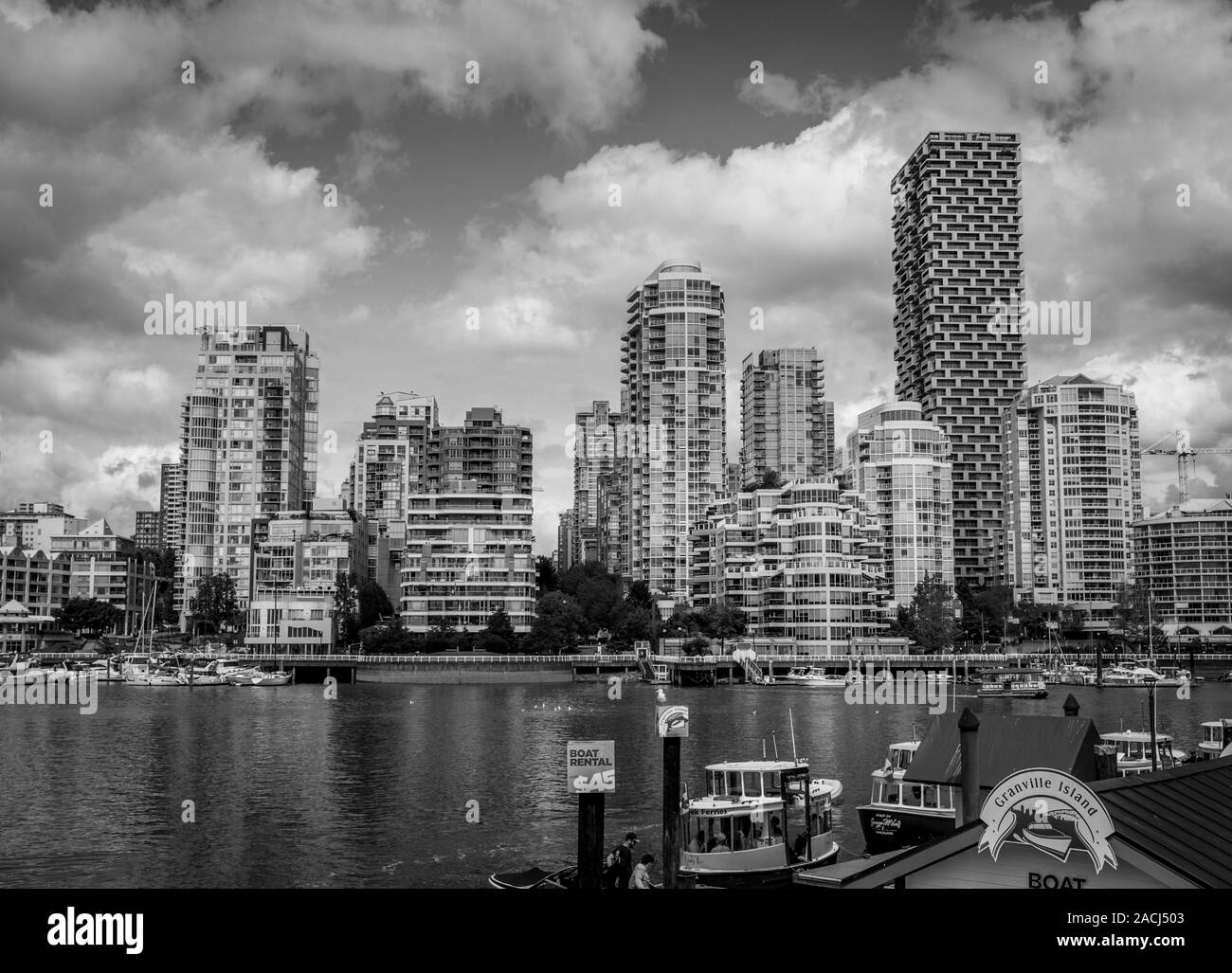 Vancouver black white Black and White Stock Photos & Images - Alamy