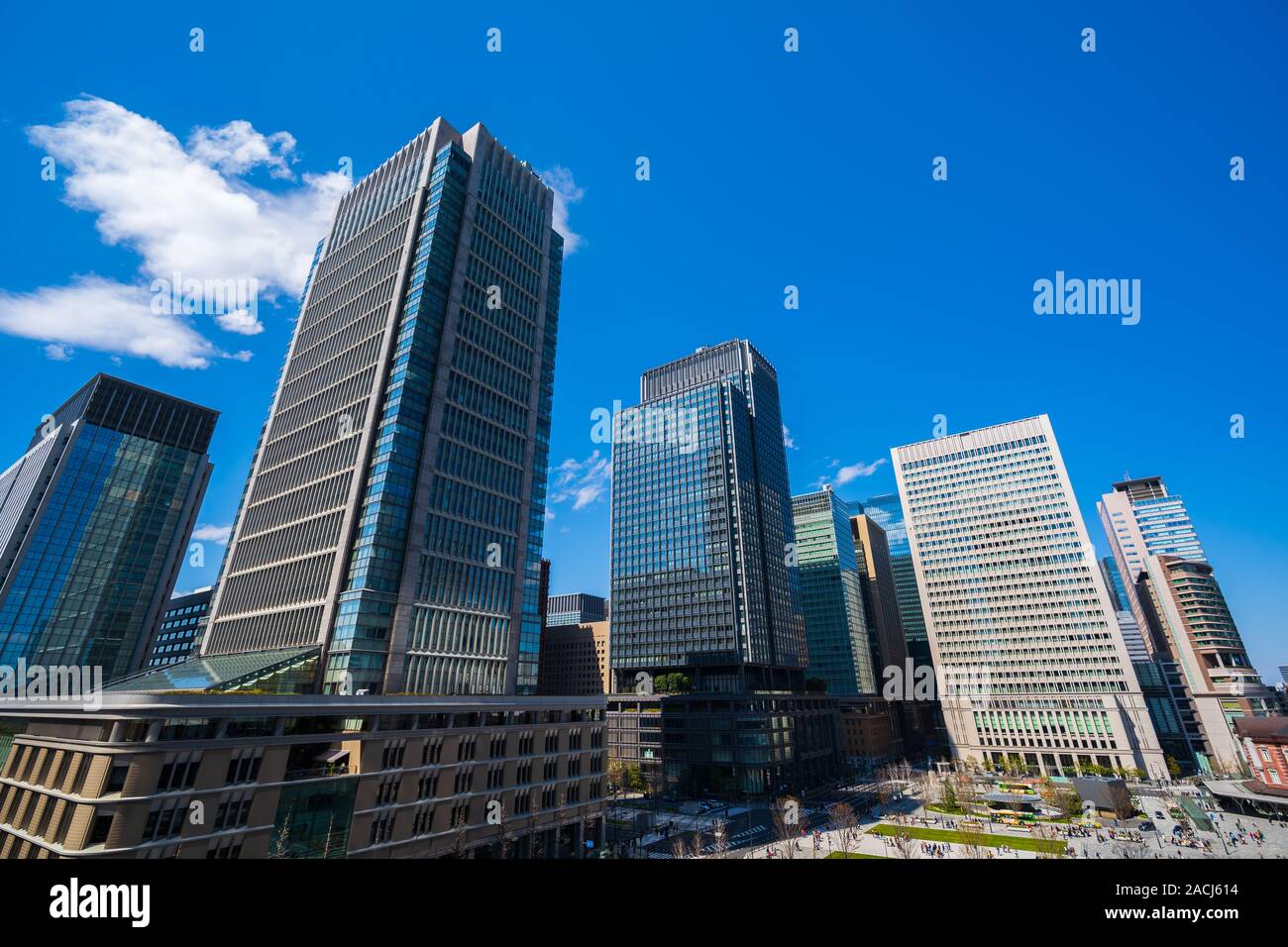 office buildings in Tokyo, Japan Stock Photo - Alamy