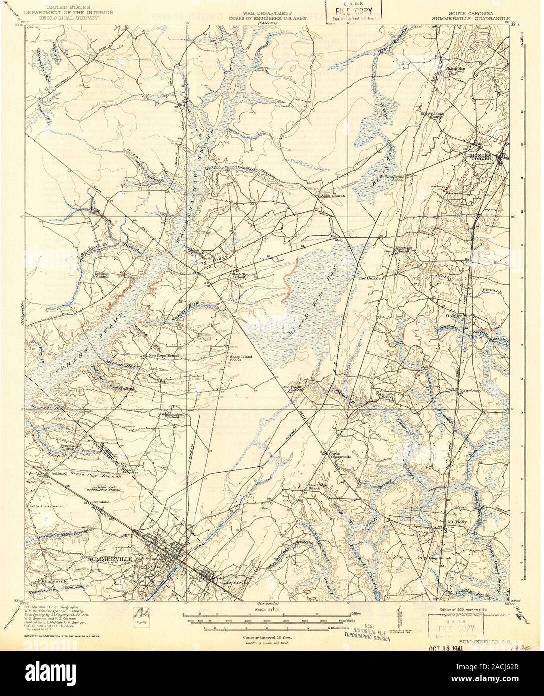 Map of the south 1920 hi-res stock photography and images - Alamy