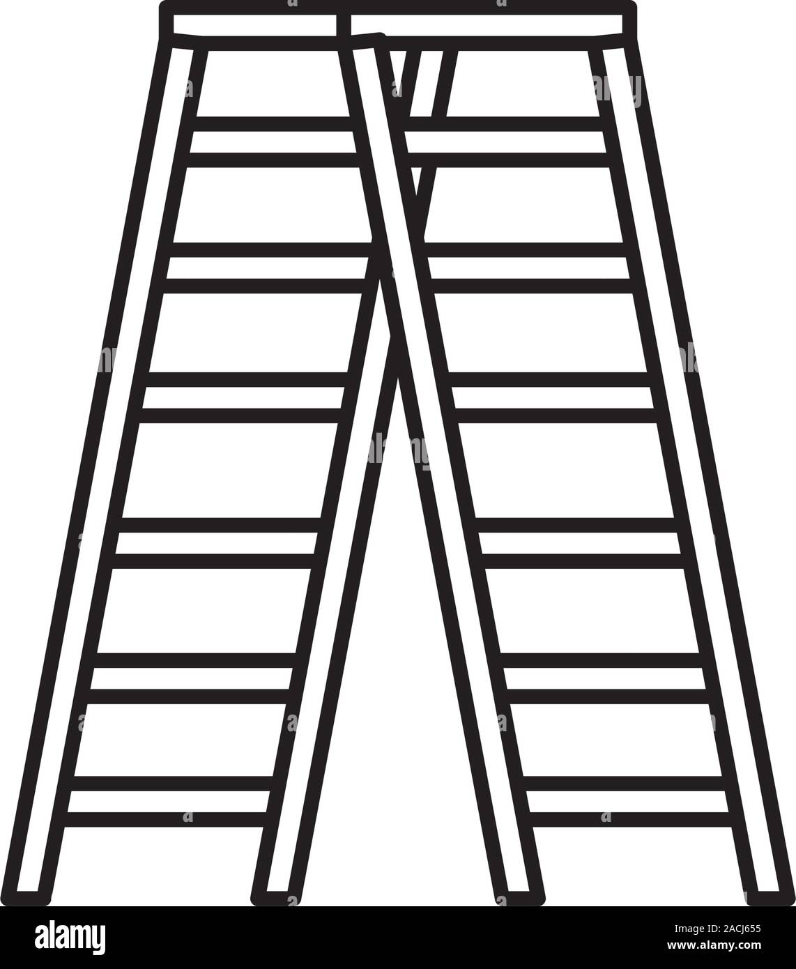 Maintenance ladder Black and White Stock Photos & Images - Alamy