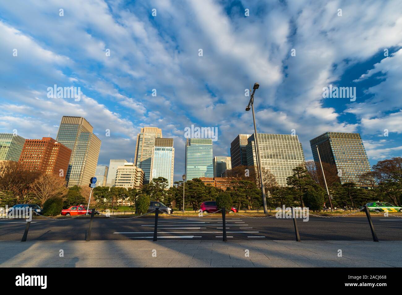 road and buildings in Tokyo city, Japan Stock Photo - Alamy