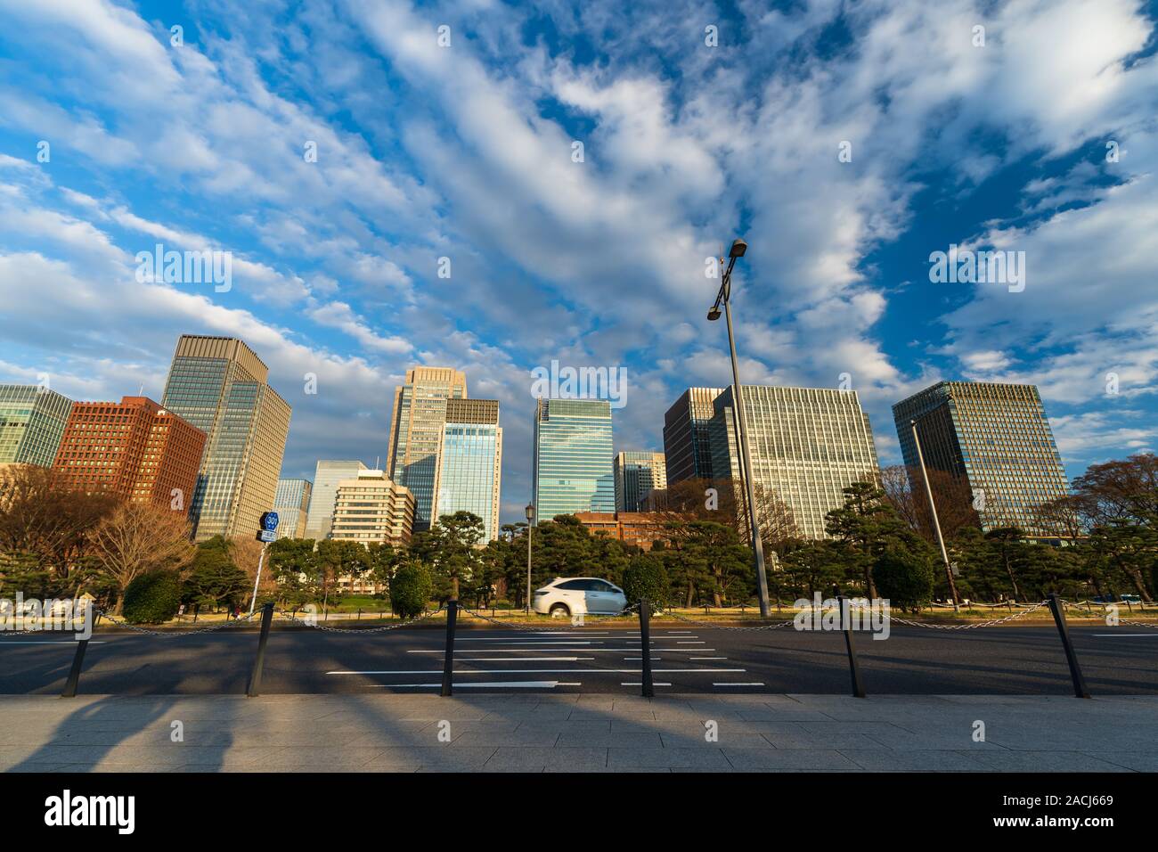 road and buildings in Tokyo city, Japan Stock Photo - Alamy