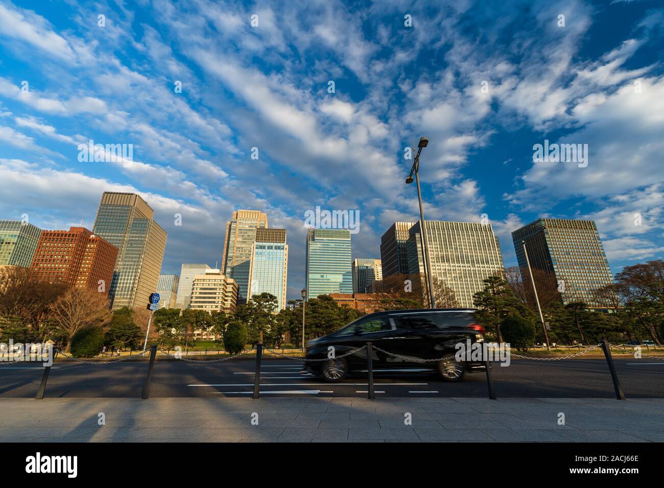 road and buildings in Tokyo city, Japan Stock Photo - Alamy